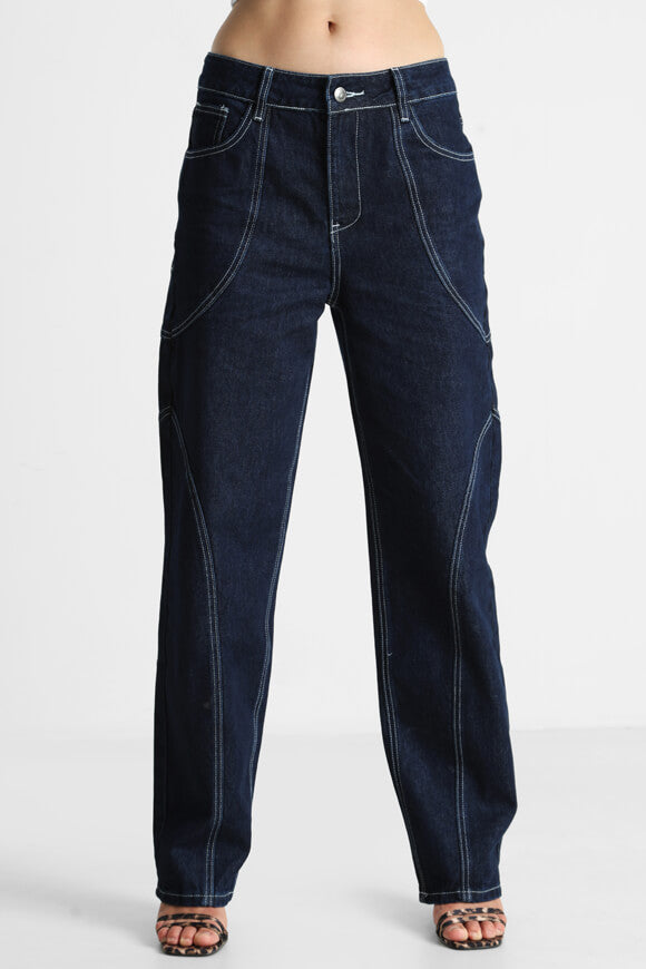 Sicko - Jean baggy - Bleu foncé denim