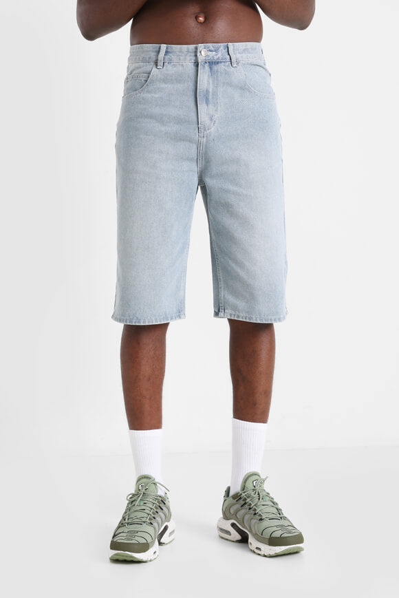 Sicko Jeans Bermudashorts - Bleu clair Denim