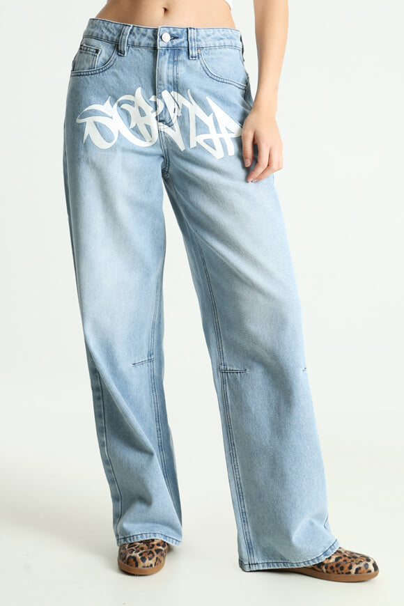 Sicko - Jean baggy - Bleu clair denim